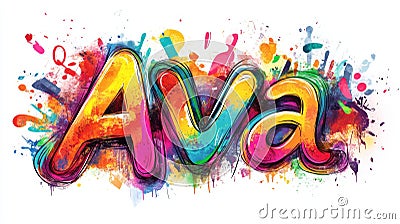 Ava Graffiti Name Art Royalty-Free Stock Image | CartoonDealer.com ...