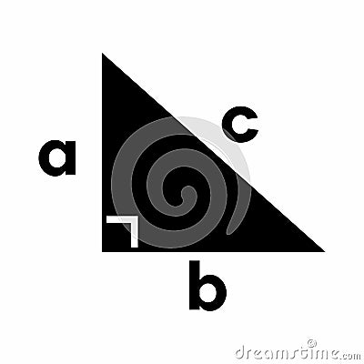 Equilateral Triangle, Pythagorean Theorem Icon Cartoon Vector ...