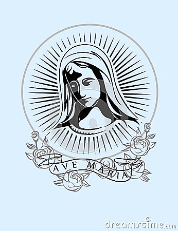 Ave Maria Cartoon Vector | CartoonDealer.com #54487245