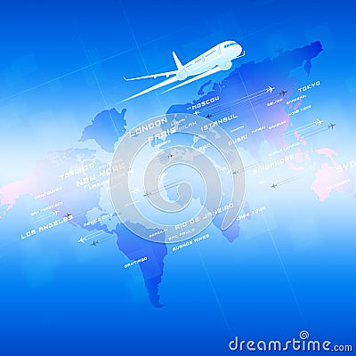 Aviation Blue Background Royalty-Free Stock Image | CartoonDealer.com ...