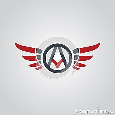 Aviator Symbol Logo Logotype Theme Cartoon Vector | CartoonDealer.com ...
