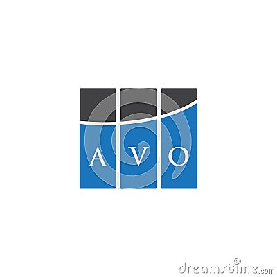 AVO Letter Logo Design On Black Background. AVO Creative Initials ...