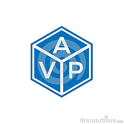 AVP Letter Logo Design On Black Background. AVP Creative Initials ...