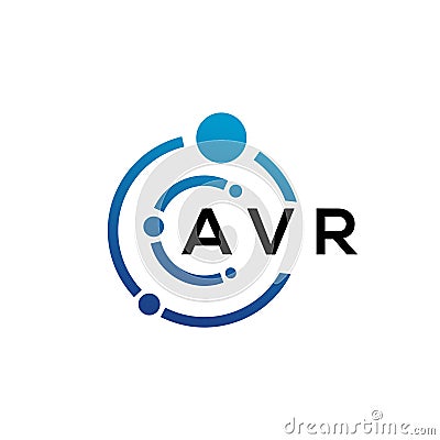 AVR Letter Logo Design On Black Background. AVR Creative Initials ...