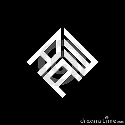 AWA Letter Logo Design On Black Background. AWA Creative Initials ...