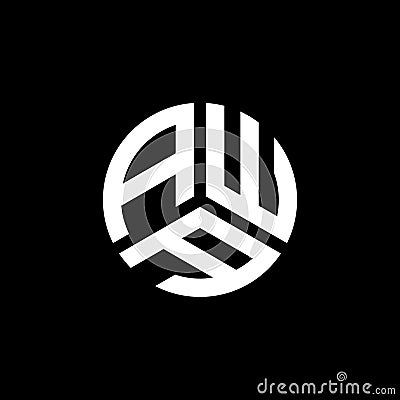 AWA Letter Logo Design On White Background. AWA Creative Initials ...