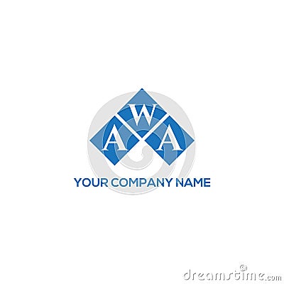AWA Letter Logo Design On White Background. AWA Creative Initials ...