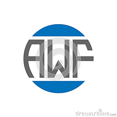 AWF Letter Logo Design On White Background. AWF Creative Initials ...