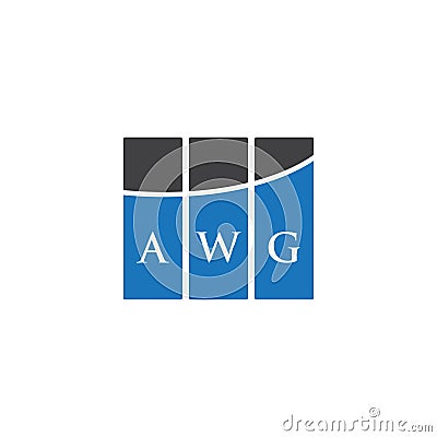 AWG Letter Logo Design On Black Background. AWG Creative Initials ...