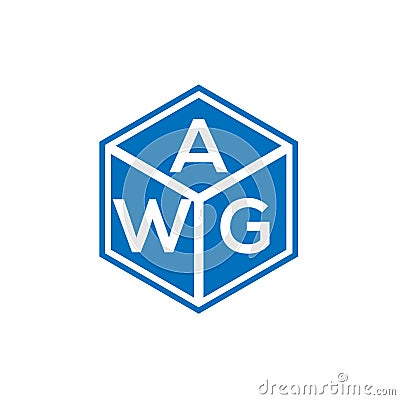 AWG Letter Logo Design On Black Background. AWG Creative Initials ...