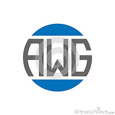 AWG Letter Logo Design On White Background. AWG Creative Initials ...