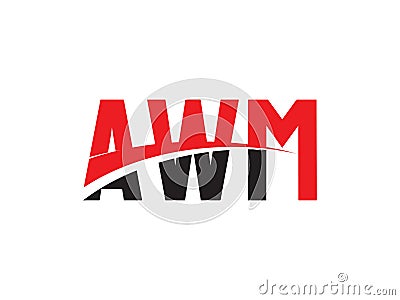 AWM Letter Initial Logo Design Vector Illustration | CartoonDealer.com ...