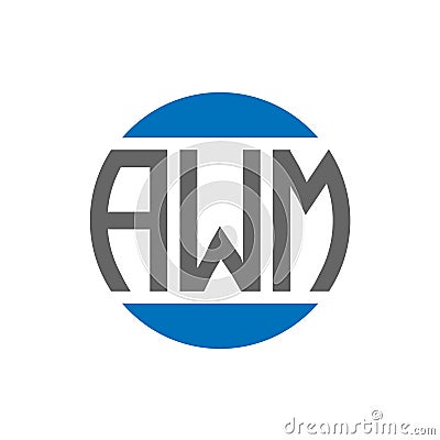 AWM Letter Logo Design On White Background. AWM Creative Initials ...
