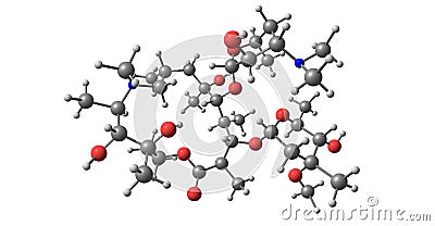 Azithromycin Molecular Structure Isolated On White Royalty-Free ...