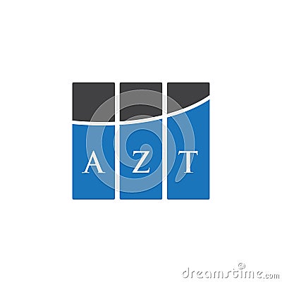 AZT Letter Logo Design On Black Background. AZT Creative Initials ...
