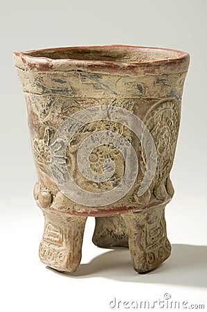 Aztec Clay Vase Stock Photos - Image: 13592433