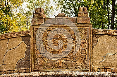 Aztec Style Wall Decoration Stock Photo - Image: 26555770