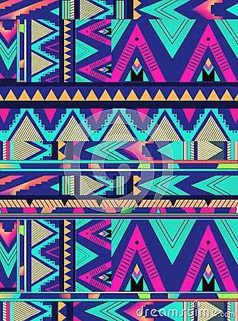 Aztec Triangle Pattern Cartoon Vector | CartoonDealer.com #77143397