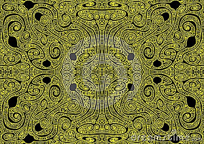 Seamless Gold Aztec Maze Pattern Royalty-Free Stock Photography ...