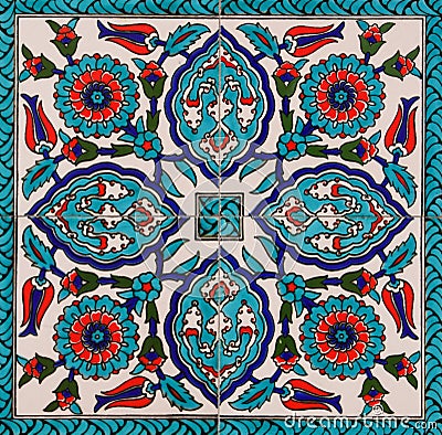 Azulejo Del Otomano En Turquesa Imagen de archivo - Imagen de adorno ...