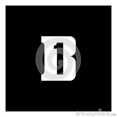 B1 - Logo, Design Element Or Icon. 1B. Logotype With Letter B And ...