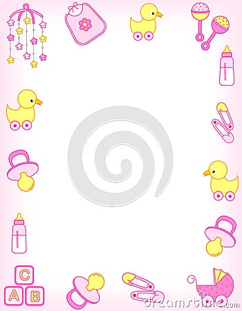 Baby Border Stock Photography - Image: 14556642