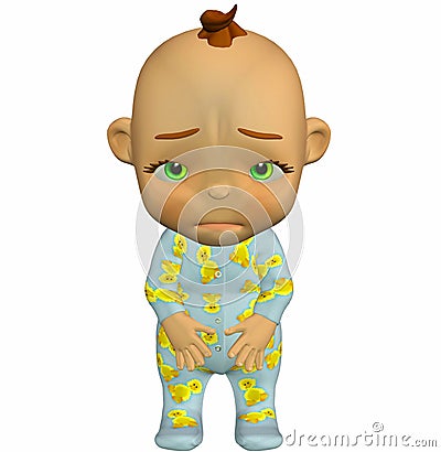 Baby Cartoon Sad Royalty-Free Stock Image | CartoonDealer.com #3497572