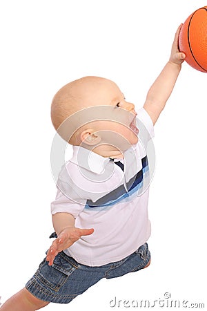 Baby Dunking Royalty Free Stock Photos - Image: 176058