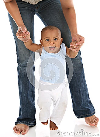 Baby's First Step Stock Image - Image: 6727161