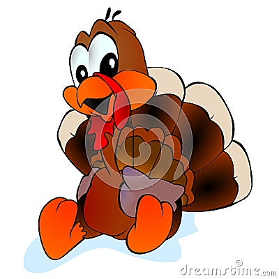 Baby Turkey Cartoon Stock Vector - Image: 74625523