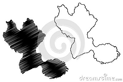 Bacan Island Republic Of Indonesia, Moluccas Archipelago Map Vector ...