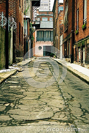 Back Alley Stock Images - Image: 1886694