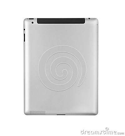 Back View Of Apple IPad Air Metal Textured , Developed By Apple Stock ...