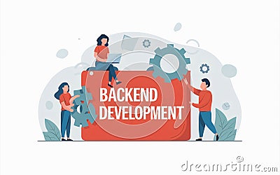 Backend Development Stock Illustration | CartoonDealer.com #317746429