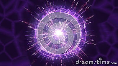 Background Abstract Circle Animation. Particle Explosion Looping Stock ...