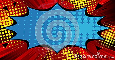 Background Animation in Pop Art, Comics Style. Stock Footage - Video of ...