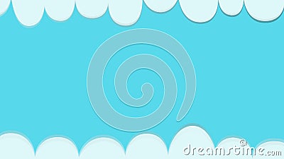 Background Clouds with Blue Sky Animation. Stock Video - Video of frame ...