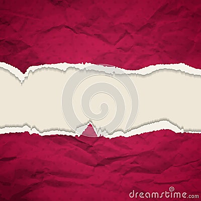 Background Crumpled Torn Paper Background Vector Illustration ...