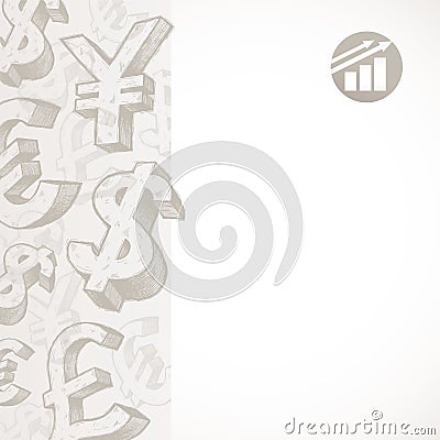 Background With Currency Signs Vector Illustration | CartoonDealer.com ...