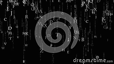 The Background Matrices of Letters. Matrix of the English Alphabet ...