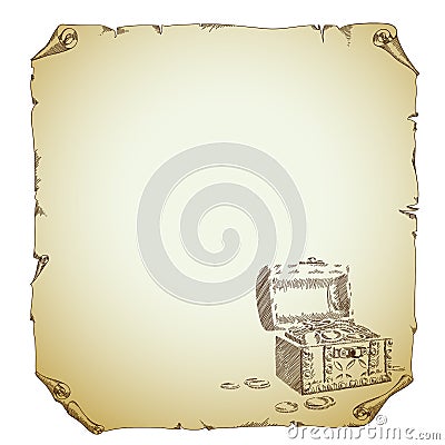 Background With Old Paper Cartoon Vector | CartoonDealer.com #23651513