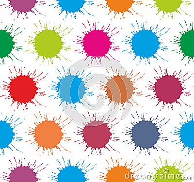 Background With Paint Drops. Vector Illustration | CartoonDealer.com ...
