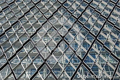 Parametric Architectural Facade With Diamond Pattern. Stock Photo ...