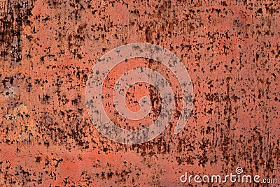 Background, Texture: Primed Metal Plate With Rust Spots Stock Photo ...