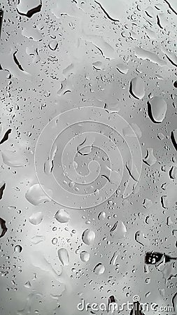 Background of Window with Raindrops during the Rain Stock Video - Video ...