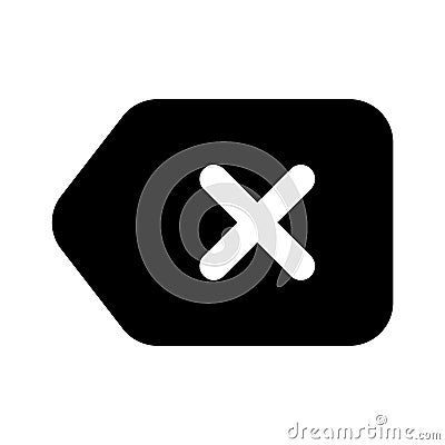 Backspace Button Icon, User Interface Vector Design | CartoonDealer.com ...