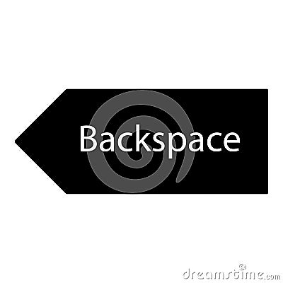 Backspace Button Icon Vector Stock Illustration | CartoonDealer.com #286537408