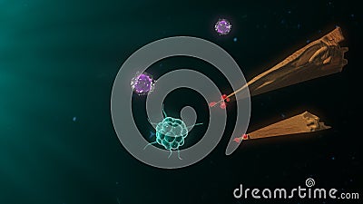 Bacteria Attacking The Immune System Stock Photo | CartoonDealer.com ...