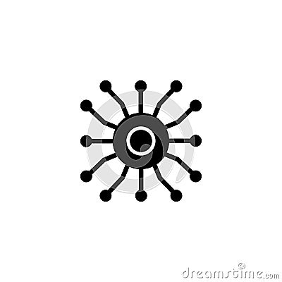 Bacteria, Superbug, Pathogen, Virus Flat Vector Icon Royalty-Free ...