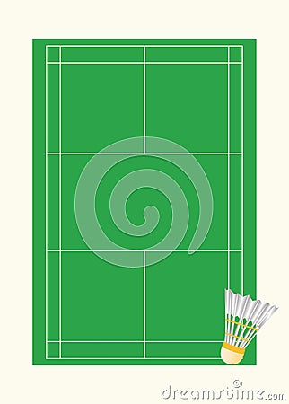 Badminton Court Cartoon Vector | CartoonDealer.com #35320319